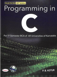 Programming In C For 1st Semester BCA : NEP: Buy Programming In C For ...