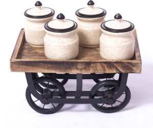 Tailos Thela Redi Shape Platter with Multipurpose Jar For Masala Tea ...