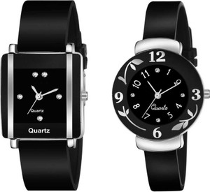 NEWMODIFIED NEW DESIGN FULL BLACK TWO SET WOMEN AND GIRL COMBO Analog ...