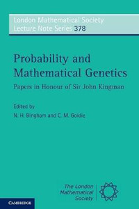 Probability and Mathematical Genetics: Buy Probability and Mathematical ...