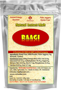 Rotiwalaz Natural Instant Malt Raagi 100 g Make 5 Glass Price in India ...