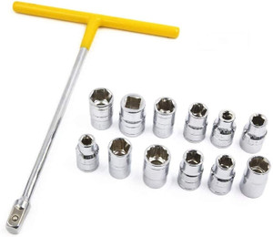Inditrust T Spanner Type Handle Wrench 12 Pcs 8mm - 19mm 1/2" Socket ...