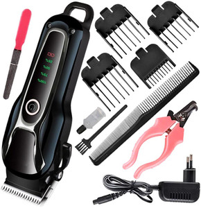 KKKIIII Rechargeable Electric Pet Clipper Trimmer with display Runtime ...