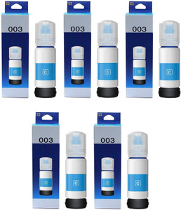 Realink 003 Ink Compatible For L3100 L3101 L3110 L3150 Pack Of 5 Cyan ...