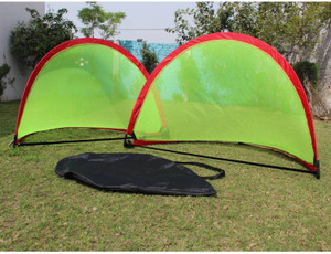 Dinetic Large Portable Football Pop-Up Goal Posts Set Of 2 Football Net ...