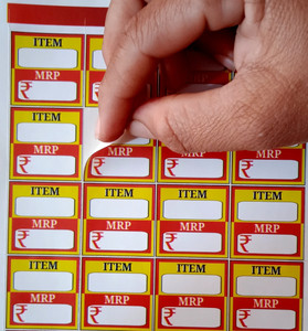 SudhaLaxmi 3.175 cm MRP Sticker / MRP Self adhesive sticker/ MRP Tag ...