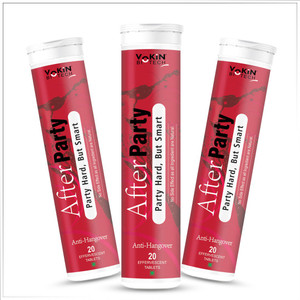Vokin Biotech After Party Anti-Hangover for Men & Women Effervescent 20 ...
