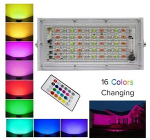Hiru Flood Brick Light - 50W RGB LED Brick Light Remote IP65 LED Flood ...