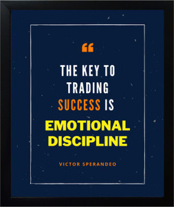 Motivational Quote Wall Frame, Trading Quotes Wall Frame, Stock Market ...