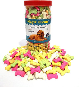 Magic Treats Puppy Dog Biscuit veg Mix Flavor 500gm (Jar) Dog Treat ...