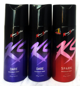 KS D-D-S (PACK OF 3, 450ml, 300g) Deodorant Spray - For Men & Women ...