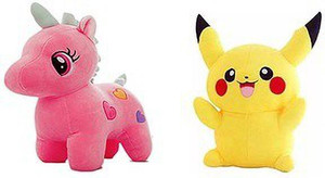 FunBeyondSky combo unicorn pikachu 45 cm for kids - 45 cm - combo ...
