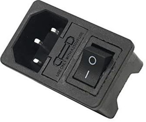 Electronic Spices 2Pcs IEC Power Entry Module Male 3 Position, 250VAC ...