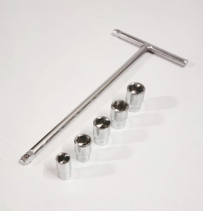 4MECH 1/4" Drive DH-812, T-Handle Socket Set with (8, 9, 10, 11, 12 mm ...