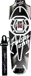 GraphixDesign 3D Full Fuel Cap Sticker and Tank Protector for Pulsar ...