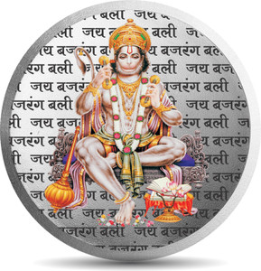 DA Jewels MOHUR Hanuman :Coloured Coin S 999 20 g Silver Coin Price in ...