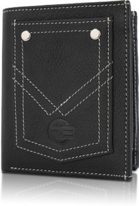 Ross Brown Men Casual Black Genuine Leather Wallet Denim - Price in ...