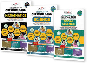 Educart CBSE Class 10 Maths, Science & SST Question Banks For 2022-23 ...