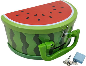 Xudo Watermelon Shape Coin Bank Piggy (GULAK) with keys and lock For ...