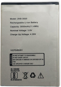 Full Mah Mobile Battery For Ziox Astra Force 5 ZKB-3000 3000mAh Price ...