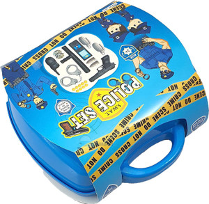 Pepstter Police Playset Toy for Boys with Handcuff, Mini Bullet Gun Toy ...