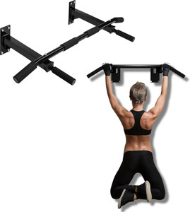 HASHTAG FITNESS pull up bar for home workout hanging rod height ...