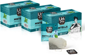 Litt Chai Mintella Green Tea- Pack of 3(75 Tea Bags) | Natural ...