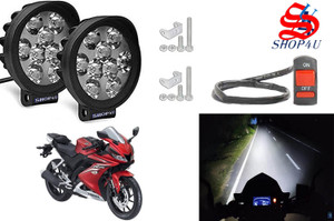 SHOP4U Waterproof 9 Cap LED Fog Light with Switch for Yamaha YZF R15 ...