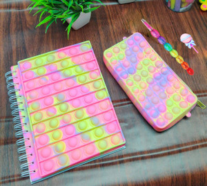 Flipkart.com | Neel Stress Relief PopIt fidget Diary With Pop Pouch ...