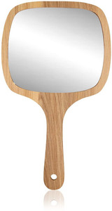 Fantasy Mirror Wooden 5.5"Small Square Handle Mirror,Handleheld ...