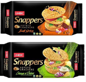 UNIBIC Snappers Potato Crackers Indi Spice And Snappers Potato Crackers ...