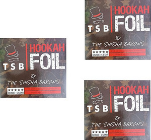 Puff Smart TSB 5 Star Foil Paper Pre-Cut Hookah Foil Squares ( Pack Of ...