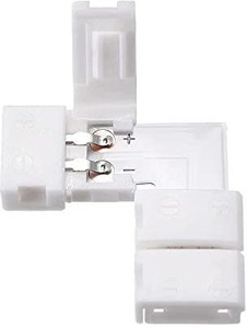 sale sls 2pin-8mm LED Strip Connector Right Angle L Shape (Pack Of 2) L ...