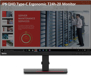 Lenovo Thinkvision T series 60.96 cm (24 inch) UWQHD LED Backlit IPS ...