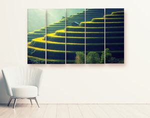 Artdira Beautiful Landscape Multiple Split Frames Wall Painting Sparkle ...