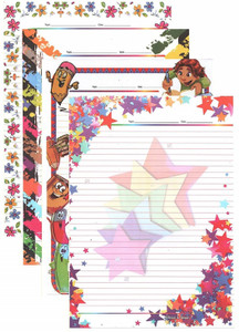 Flipkart.com | Eclet 60 One Side Ruled Designer Sheets, A4 Size - Pack ...