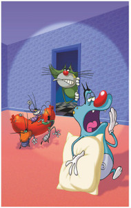 Oggy And The Cockroaches Poster For Room Paper Print - Animation ...