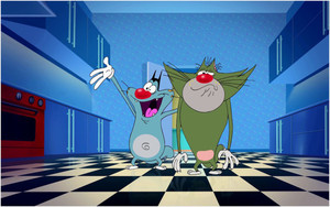 Oggy And The Cockroaches Poster For Room Paper Print - Animation ...