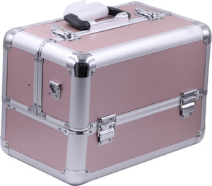 Bridal Professional Hard Sided Aluminum Metal Beauty Makeup Cosmetics ...