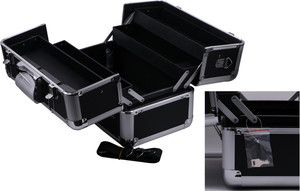 Bridal Professional Hard Sided Aluminum Metal Beauty Makeup Cosmetics ...