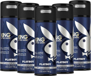 PLAYBOY King M Deodorant Spray 150ml (Pack of 5) Deodorant Spray - For ...