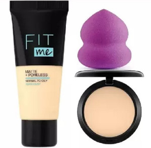 Herrlich SUPER STUDIO FIX COMPACT WITH FIT ME MATTE+PORELESS FOUNDATION ...