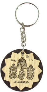 Jagannath World Jai Jagannath Wooden Key Ring,Pack of 1 Key Chain Price ...