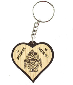 Jagannath World Jay Jagannath Wooden Key Ring,Pack of 1 Key Chain Price ...