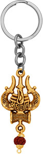 Shiv Jagdamba Shiva Trishul Rudraksha Damru Mahakal Keychain Keyring ...