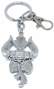 Virom Lord Shiva Trishul Damru Om Mahakal Mahadev Keyring for Bike Car ...