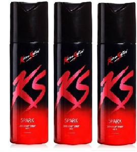KS Spark Small Deodorant Spray - For Men (30g/45ml )pack of 3 Deodorant ...