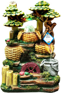 PUG Jungle theme water fountain Decorative Showpiece - 20 cm Price in ...