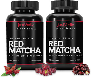 justvedic Powder(2 Months Pack,120 Gms)-Red Matcha for Cholesterol ...