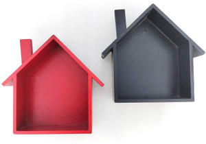 ZARA FURNITURE Wall Shelf In Hut Shape ,MDF Wall Mounted for Living ...